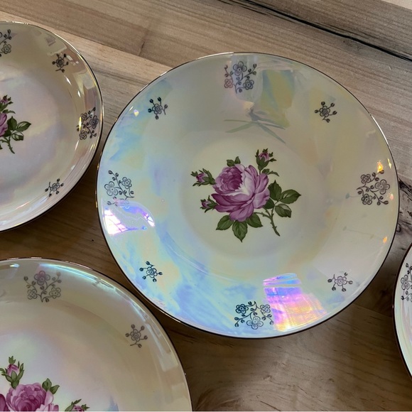 kahla | Kitchen | 6pc Vintage Kahla Rose Lusterware Dinnerware Dinner ...
